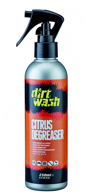 Очиститель 7-03023 для цепи/переключателей/роликов DIRTWASH CITRUS DEGREASER жидкий с триггером 250мл WELDTITE (Англ)