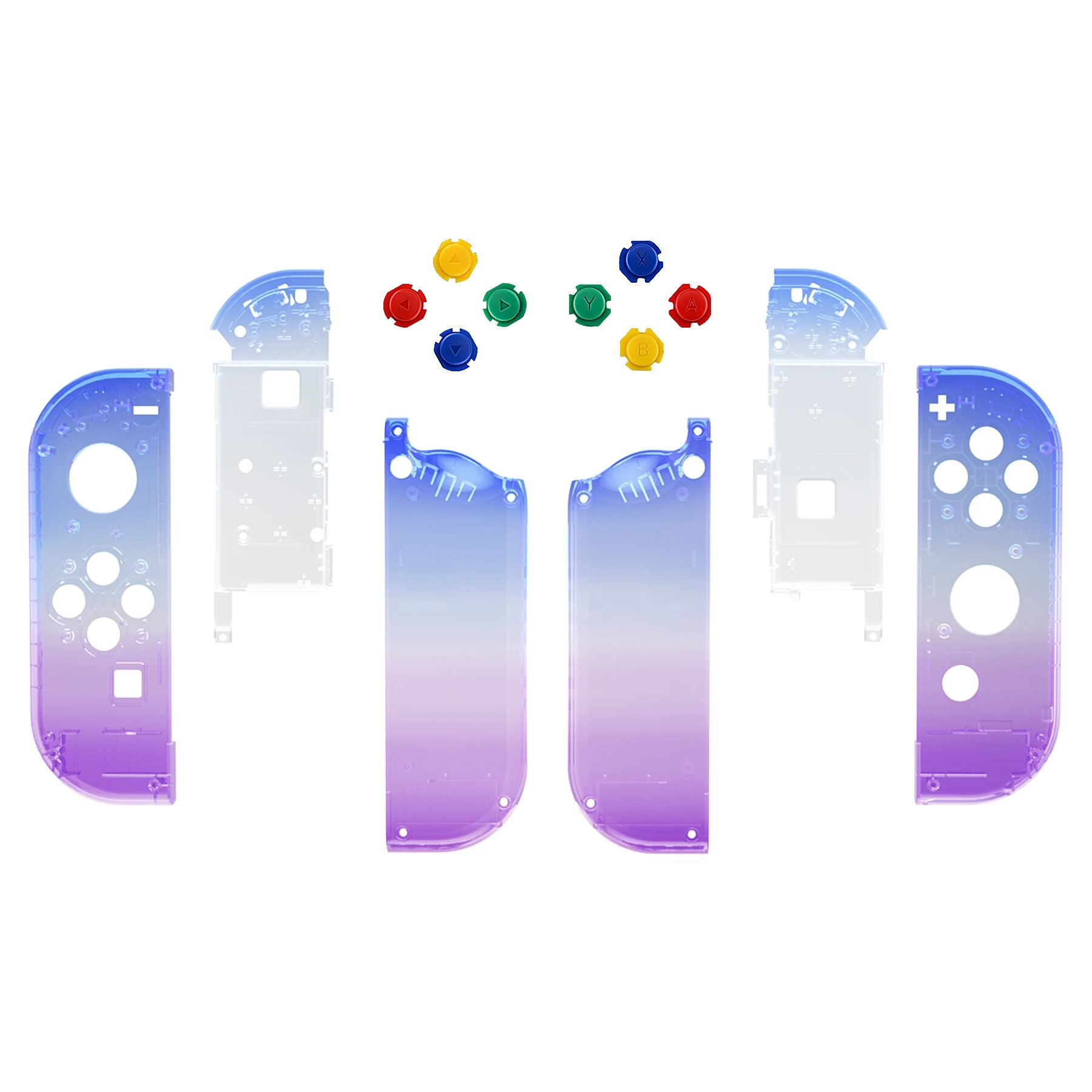Корпуса для Joy-Con NS Switch/OLED, Translucent Bluebell