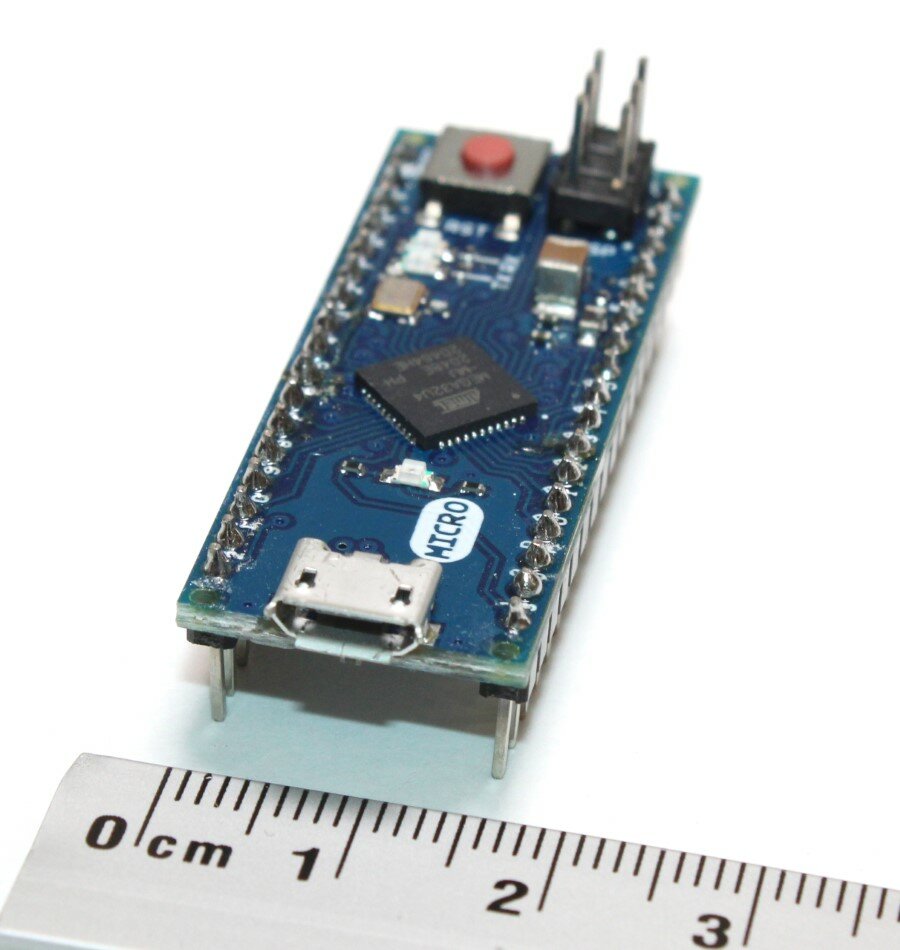 Arduino MICRO на ATMEGA32U4, Программируемый МК модуль