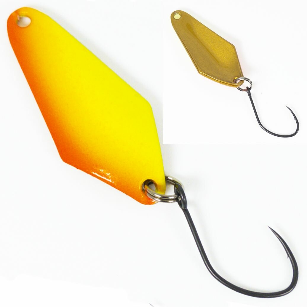 Блесна колебалка Зябликов Ромбик 3.2cм. 3.5гр fluo