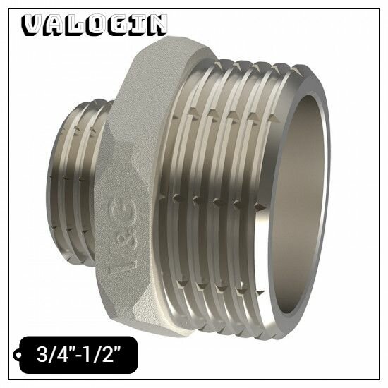 Ниппель переходной 3/4"-1/2" НВ VALOGIN