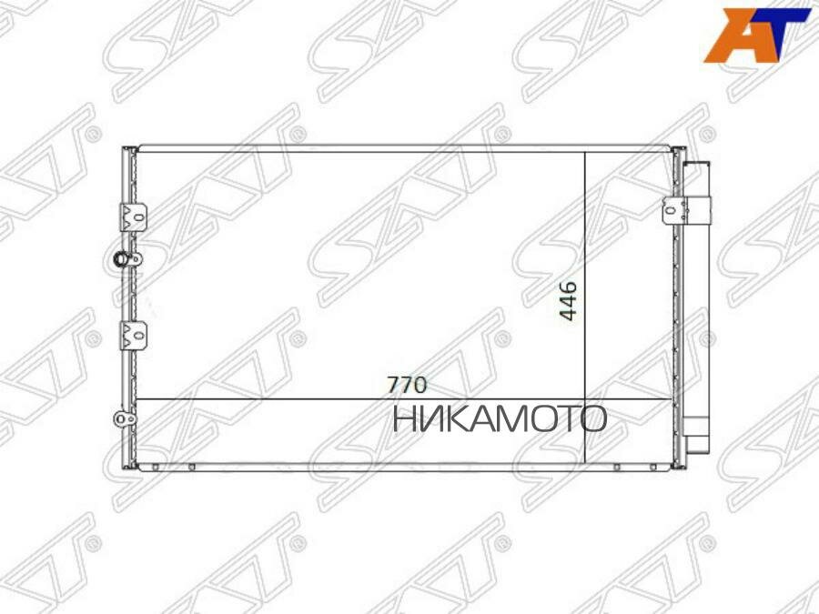 SAT ST-TYA4-394-0 Радиатор кондиционера TOYOTA ESTIMA ACR30/40 MCR30/40 99-06