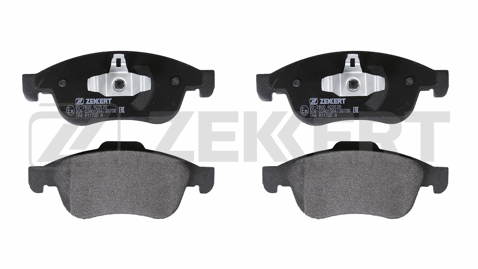 Колодки тормозные передние для Renault Duster (с 2011 г), Megane III (с 2008 г), Captur (с 2013 г), Fluence (с 2010 г), Nissan Terrano D10 (с 2014 г) дисковые арт bs-2800