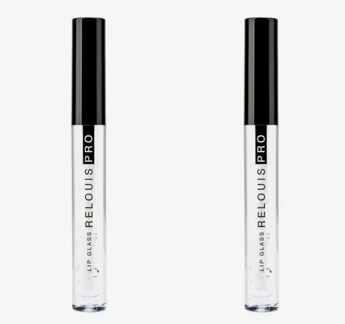 Блеск для губ Relouis Lip Glass с эффектом жидкого стекла, тон 00, 3 гр, 2 шт.