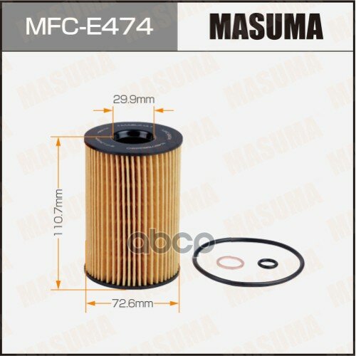 Масляный фильтр вставка Masuma арт. MFC-E474