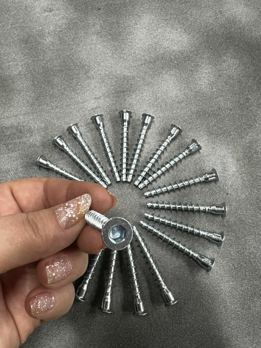 Конфирмат, евровинт, мебельная стяжка 6,3х50 мм 20 шт