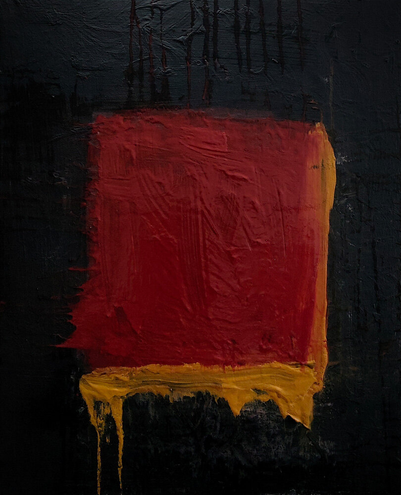 Картина интерьерная акриловая "Красное и Чёрное", 50х40см