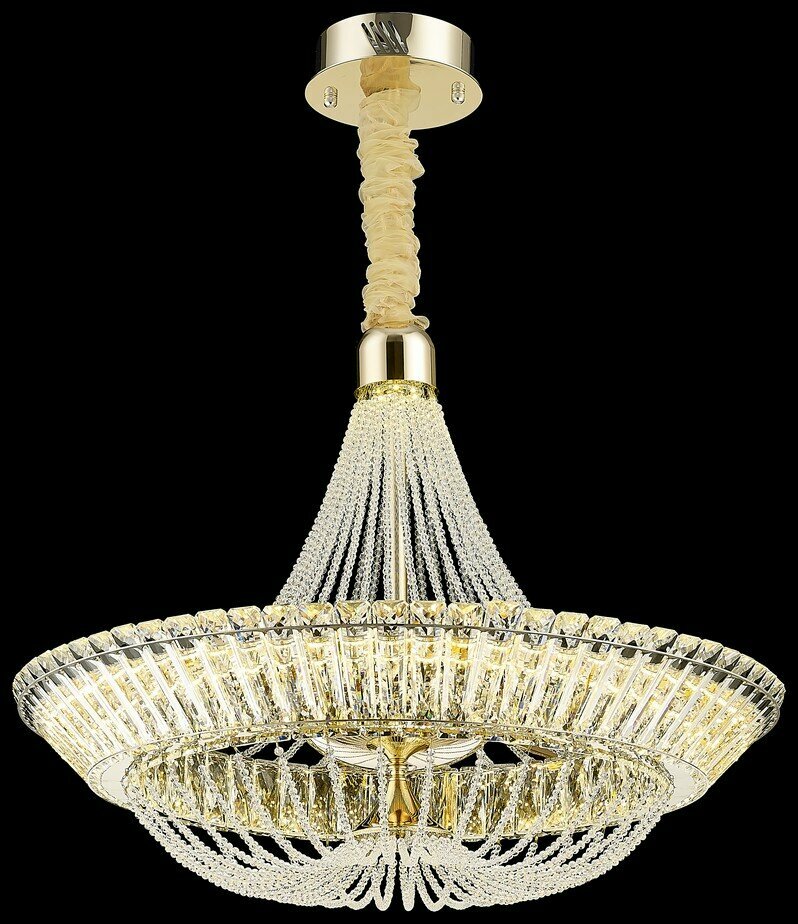 Люстра подвесная Wertmark WE103.73.303 Daria золото LED 1*60Вт LED 3000K