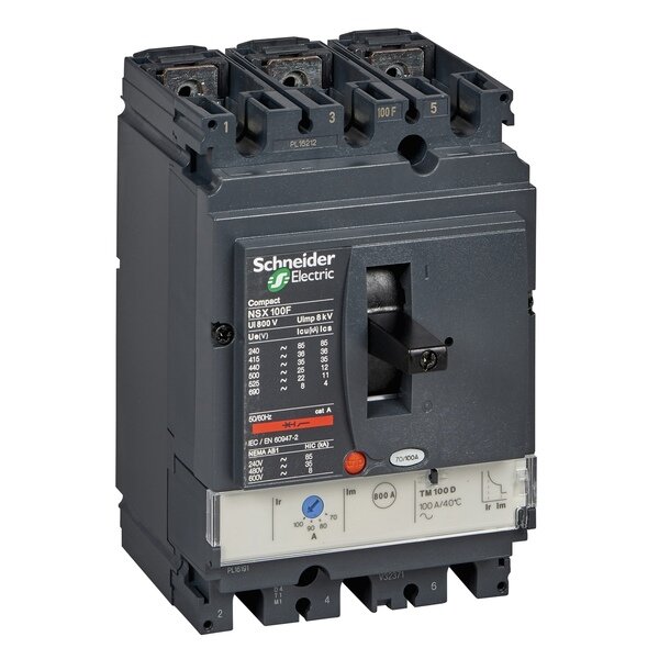 Автоматический выключатель TM32D 3P 3T Compact NSX 100F, Schneider Electric LV429635
