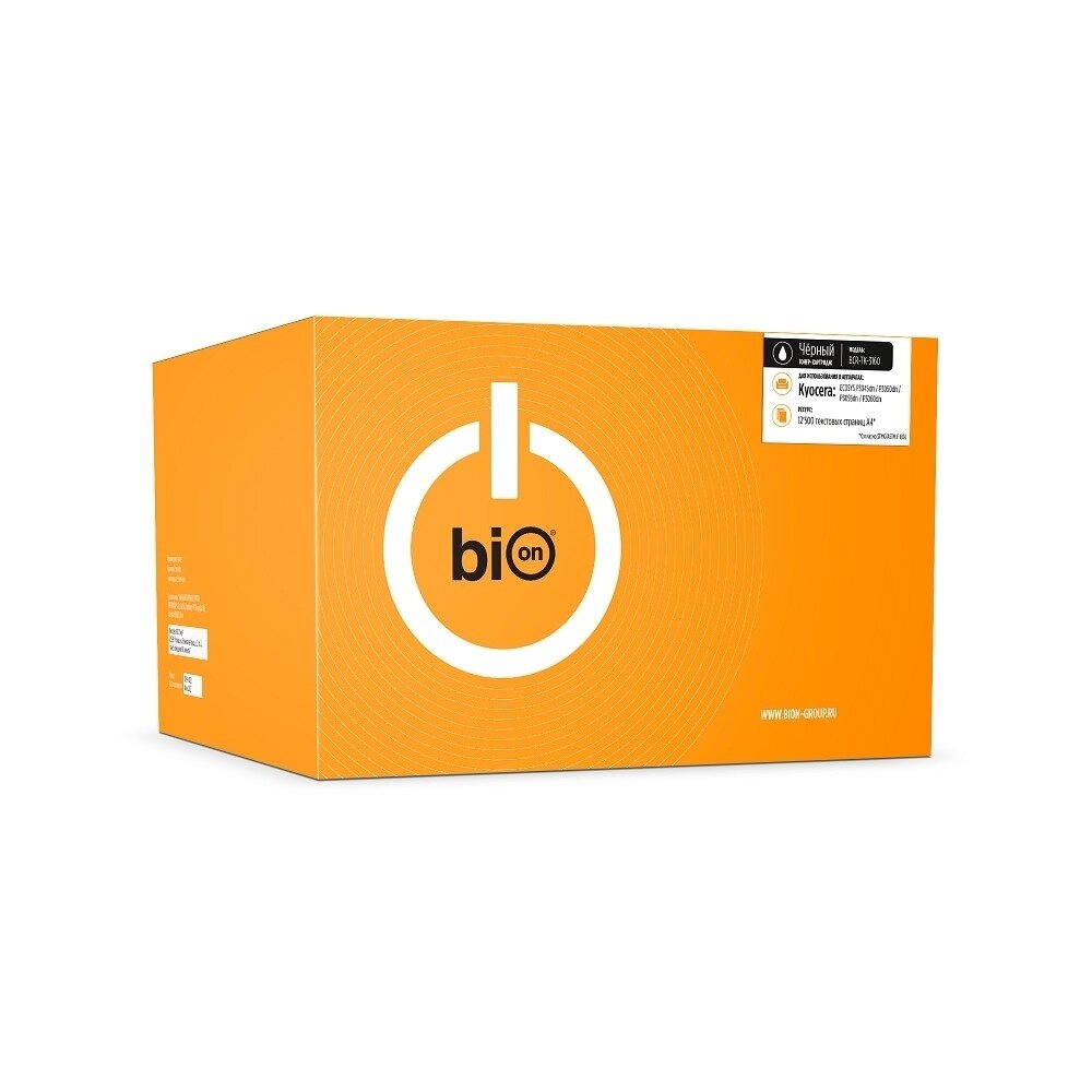 Bion BCR-TK-3160 Картридж для Kyocera ECOSYS ( P3055dn/P3060dn/P3045dn/P3050dn/P3260dn/M3145dn) (12500 стр.), Черный, с чипом