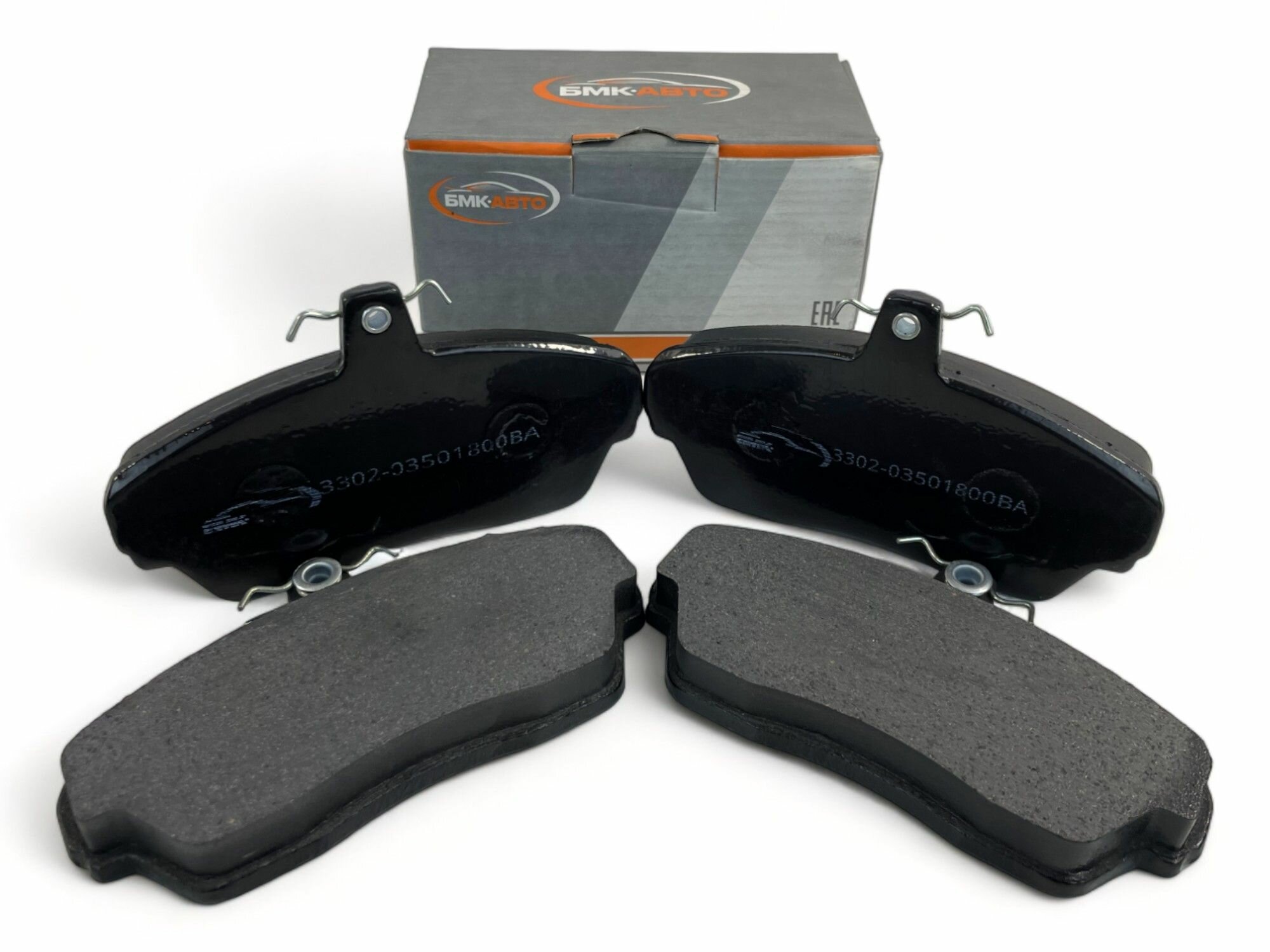 Колодки тормозные передние для а/м газ 3302 газель бмк-авто