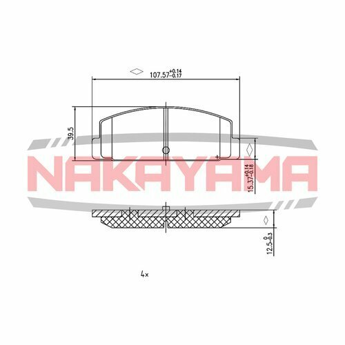 Колодки тормозные дисковые Nakayama p0351ny