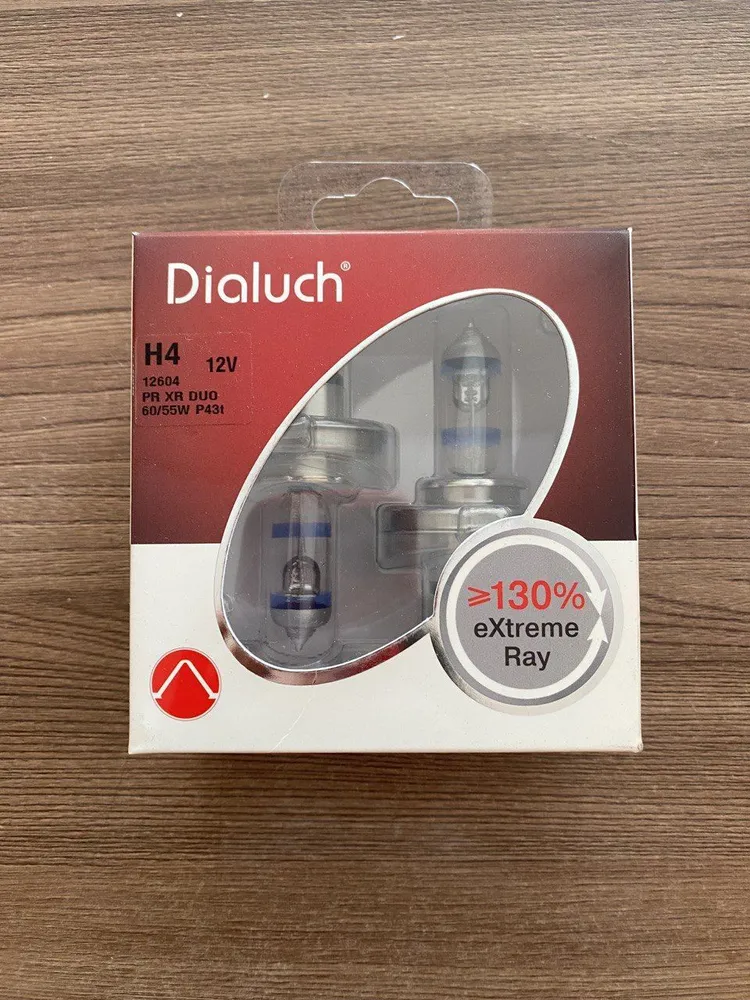 Лампа галогеновая Extreme Ray H4 +130% (2 лампы) 12V 60/55W H4