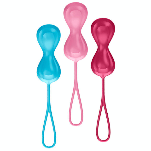 Вагинальные шарики Satisfyer Power Balls, водонепроницаемые, силикон