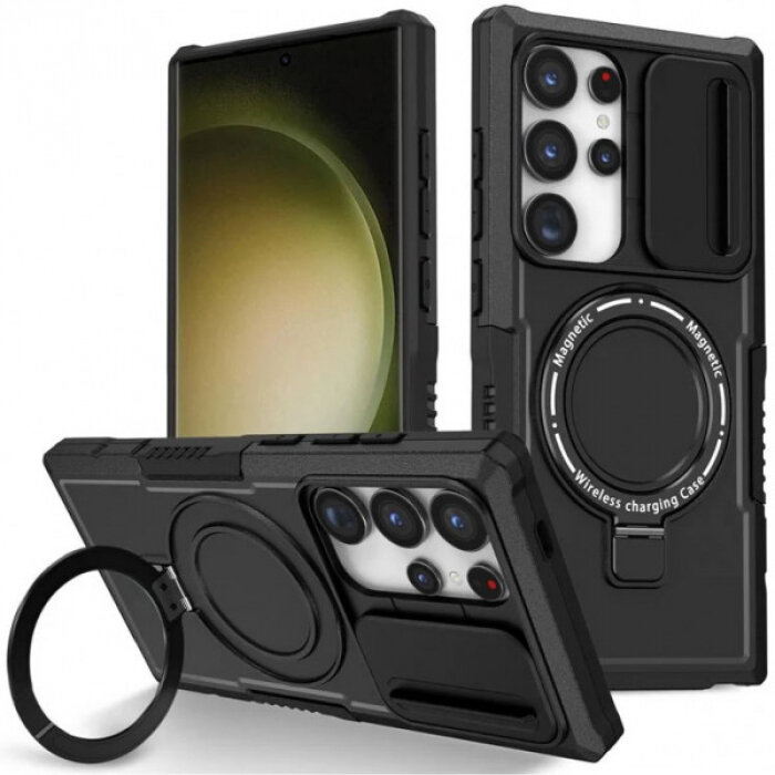 CamShield MagSafe Противоударный чехол для Samsung Galaxy S24 Ultra со шторкой для камеры