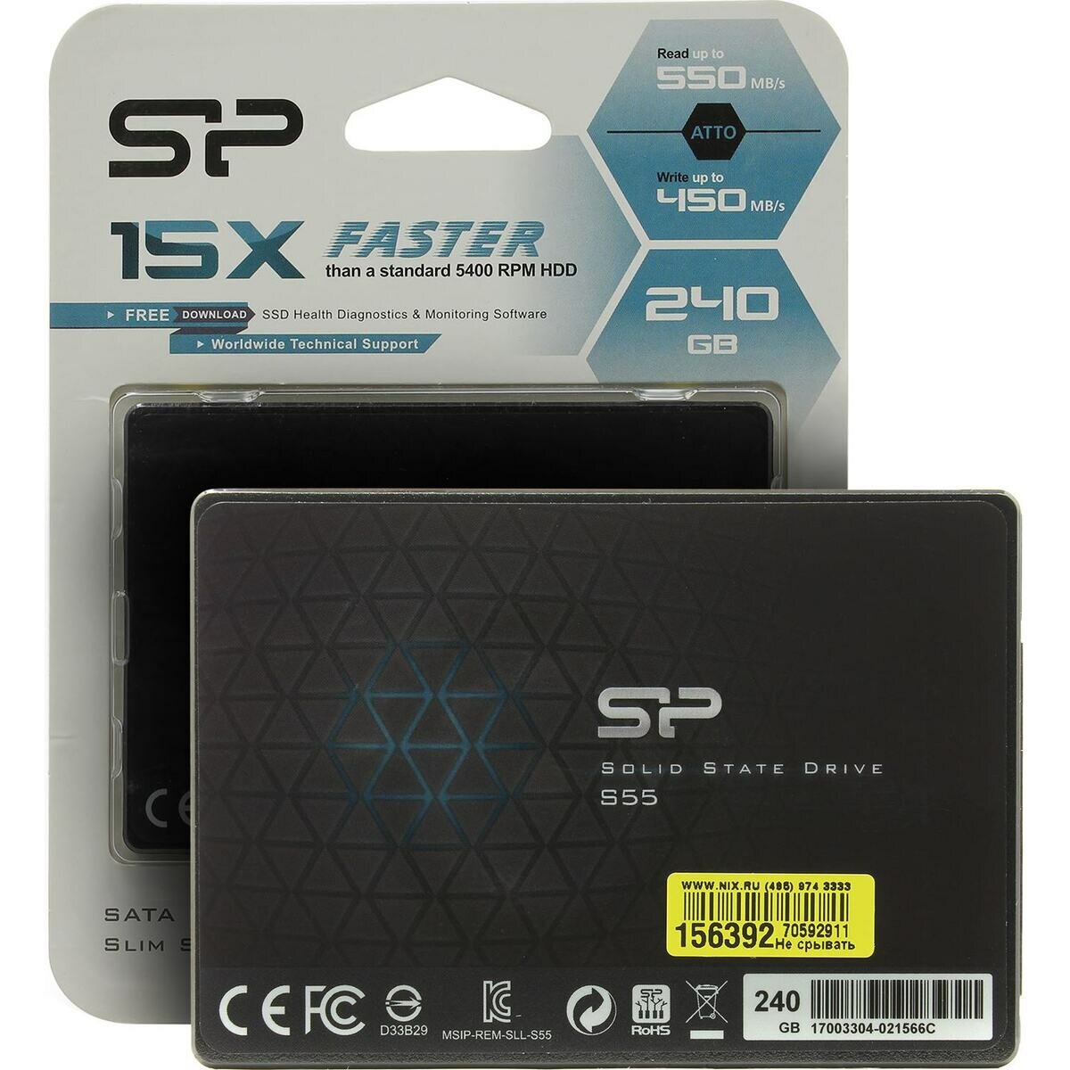 Silicon power Slim S55 240 Гб SP240GBSS3S55S25