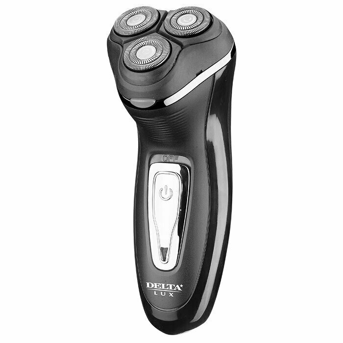Бритва Delta Lux DL-0726 электрическая, роторная, плавающие головки, черная
