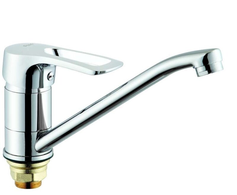 Смеситель G-lauf для кухни латунный на гайке длинный излив катридж ф40 4G-А181/4G-4181