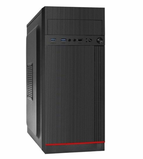 Компьютерный корпус ExeGate AA-442U2-AA400 (EX290188RUS) черный - Midi Tower, ATX, USB 3.2 Gen 1 Type-A, USB 2.0 Type-A