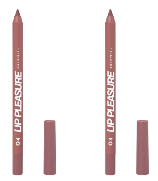 Карандаш для губ гелевый Love Generation Lip Pleasure, тон 04 холодный коричневый, 1,35 г, 2 шт