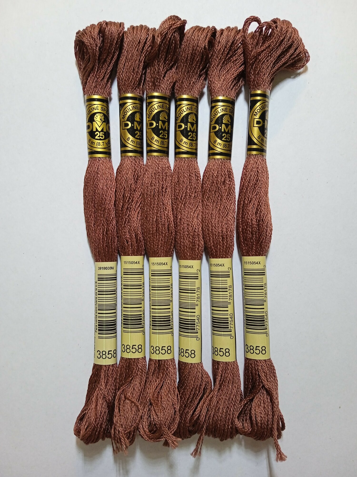 Набор ниток мулине, 8 м, 6 шт DMC-3858_6