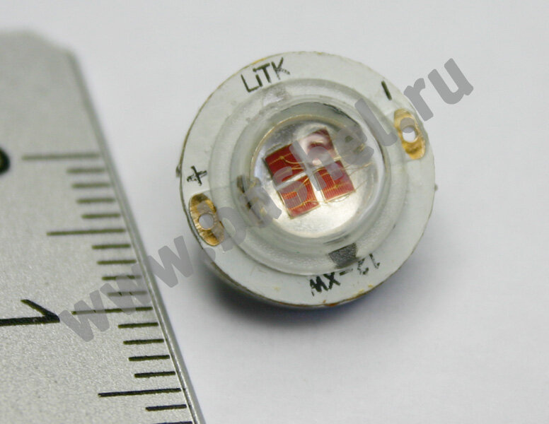 Emitter-5W 180° LiTK-5W Green, Мощный светодиод