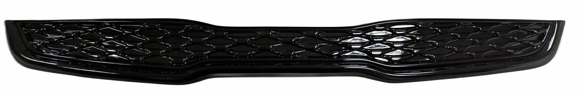 Решетка радиатора Kia Rio 4 не закрывает хром 2017-2020 АБС Пластик Цвет Черный Глянец