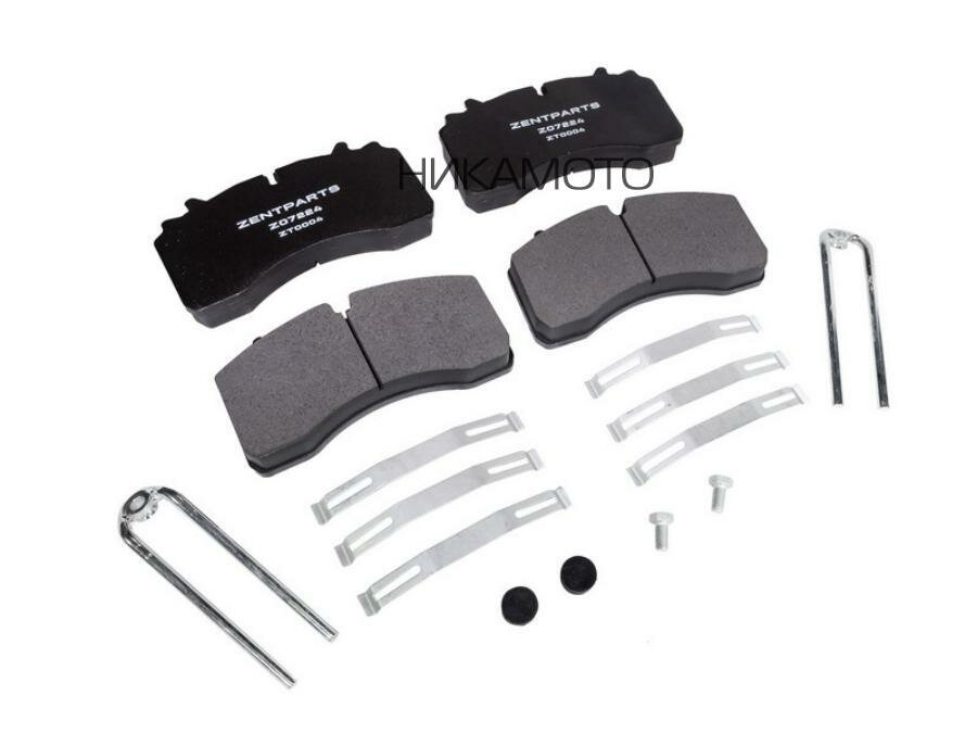 ZENTPARTS Z07224 колодки дисковые тормозные! с р/к WVA 29336/29162\ Schmitz, Wabco MAXX22T