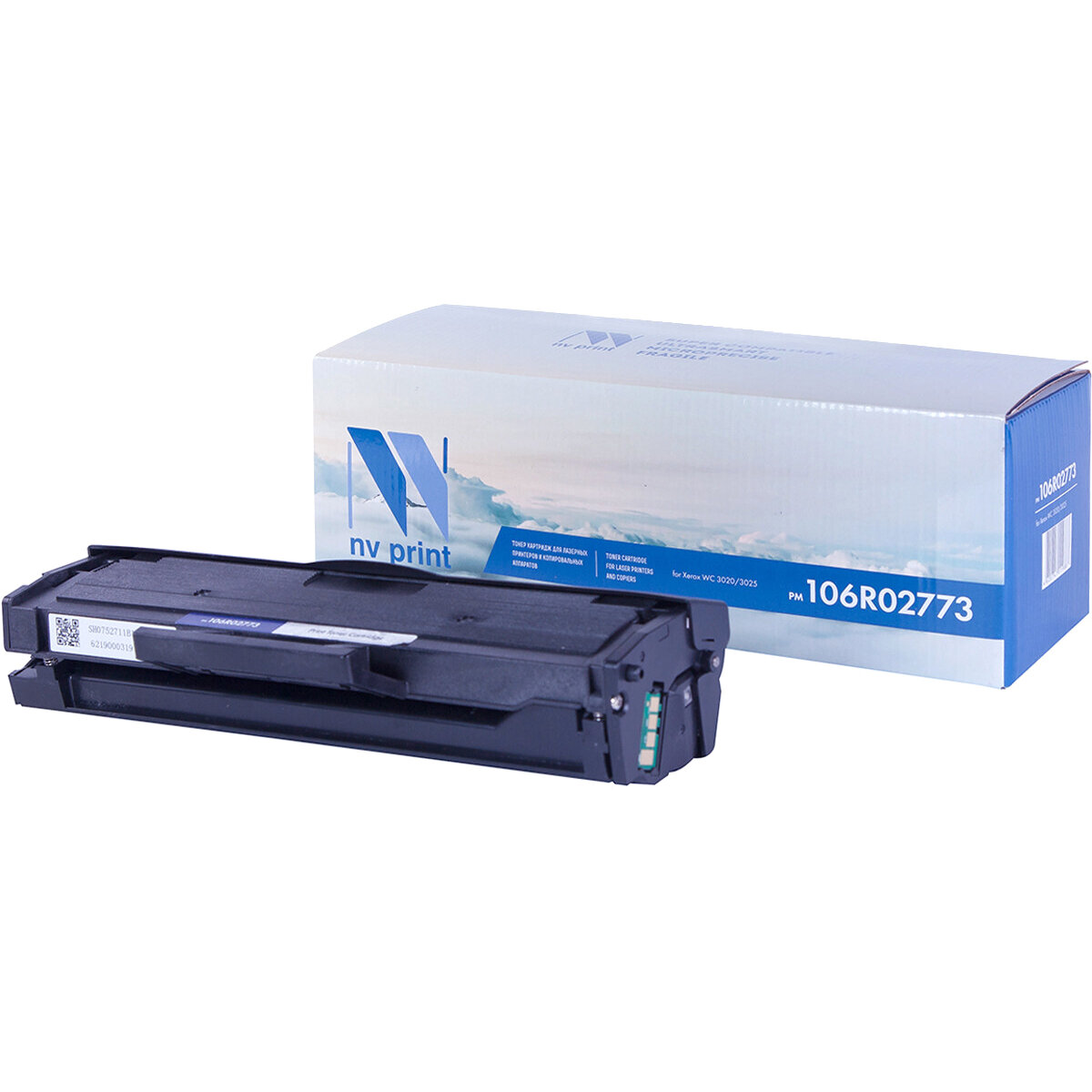 Картридж лазерный NV Print NV-106R02773-SET2 (набор 2шт.) черный для Xerox Phaser 3020/WorkCentre 30