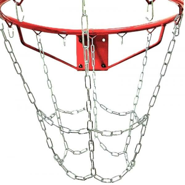 Антивандальная баскетбольная сетка 3мм из длинозвенной цепи для No-7 No-5, на 6 посадочных мест