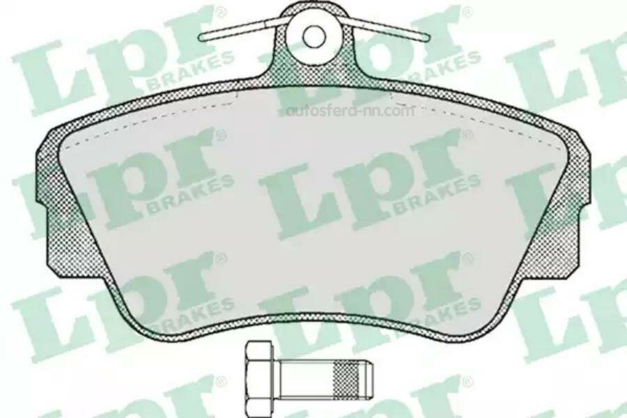 LPR 05P347 Колодки тормозные VOLVO 440/460/480 87-96 передние