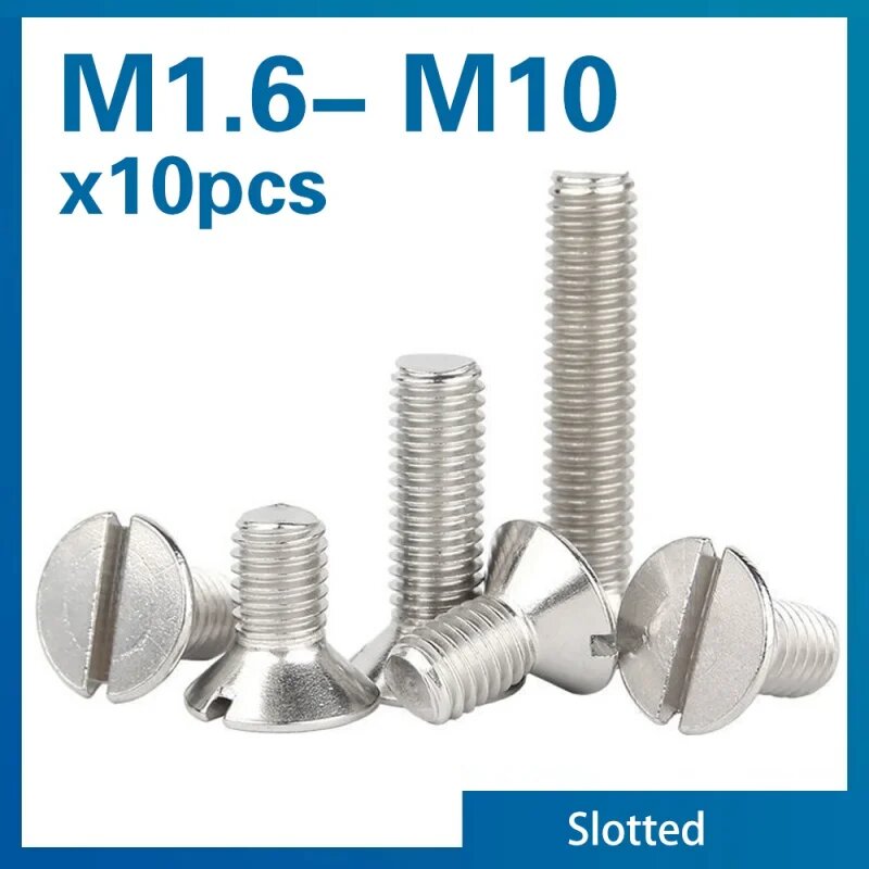 Винты с метрической резьбой XMSJ M1.6-M10 М2, 8mm x10pcs