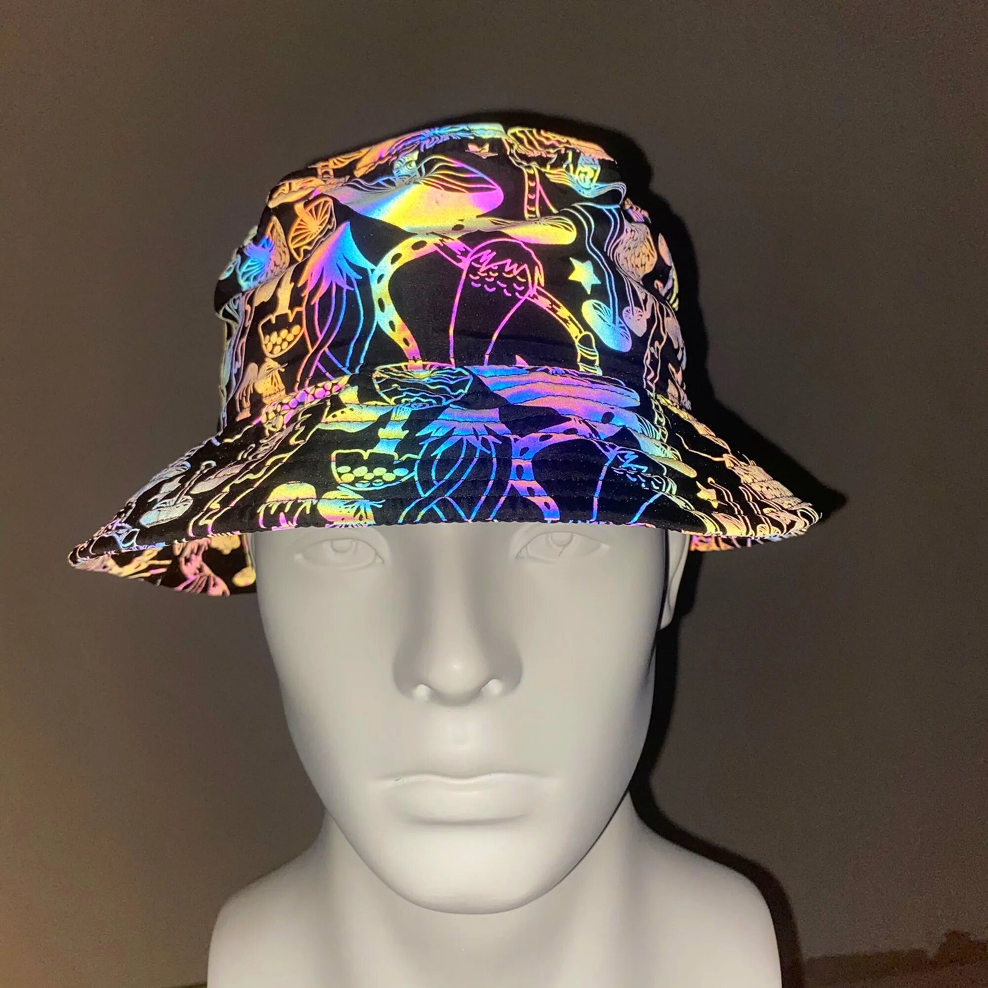 Голографическая кепка из полиэстера Mushroom Pattern