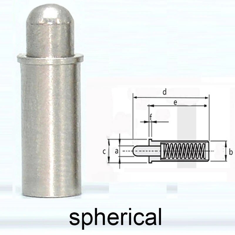 Пружинные штифты из нержавеющей стали 304 Spherical, 5x6x6.5x17mm