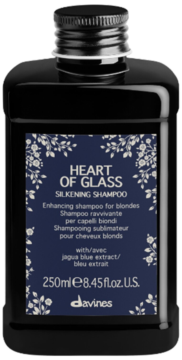 Davines Heart Of Glass Silkening Shampoo - Шампунь для сияния блонд 250 мл