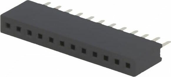 Гнездо CONNFLY DS1065-01-1*12S8BV Гнездо IDC "мама" PIN 12 прямой 1,27мм THT 1x12 gold flash 1шт