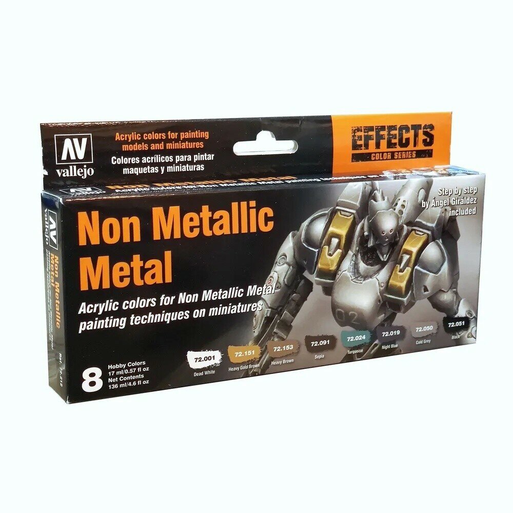 Аксессуар для Warhammer Vallejo Набор Vallejo New Game Color: Non Metallic Metal 72.193 (8)
