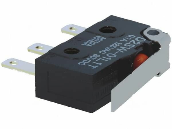 Микропереключатель OMRON D2SW-01L1T, SNAP ACTION, с рычагом, SPDT, 0,1A-125ВAC