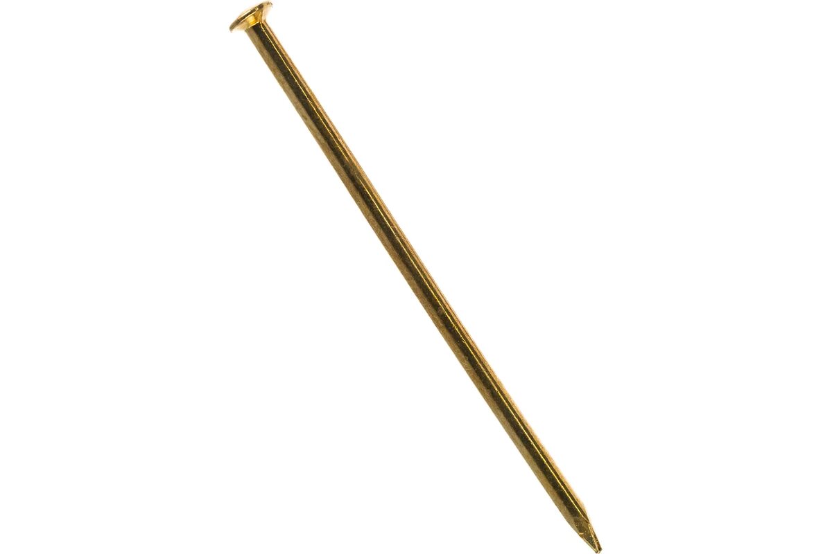 Европартнер стальной закалённый латунью гвоздь 2х50 мм, 25 шт, 13 7381