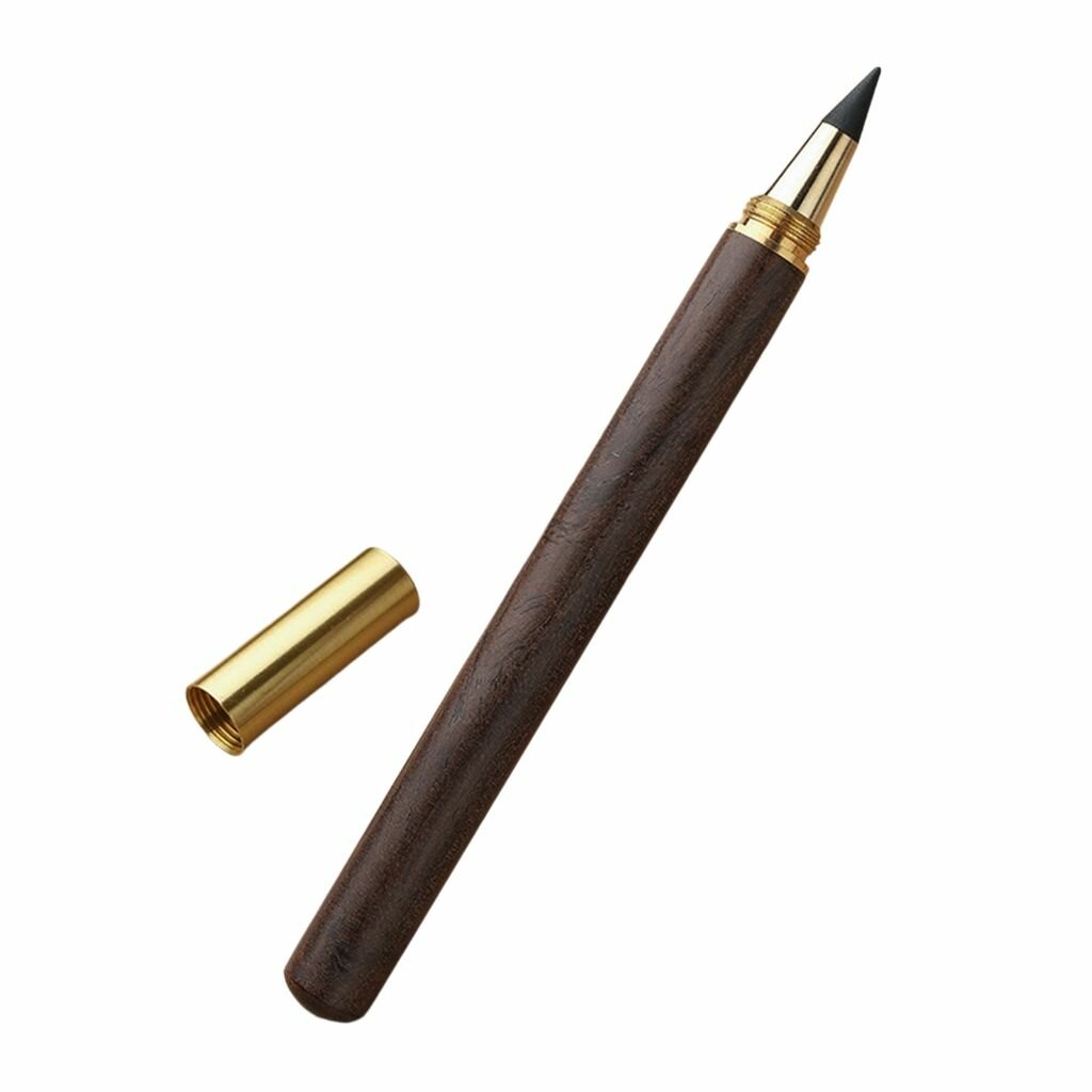 Карандаш, Креативный винтажный деревянный вечный карандаш - черное дерево, 1 шт