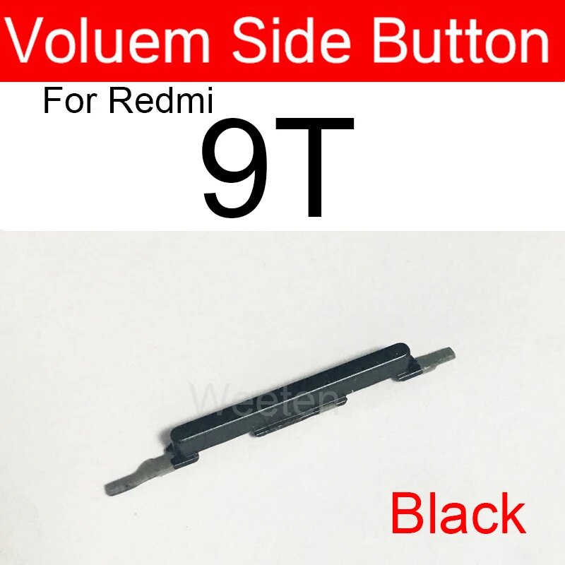 Боковая кнопка включения/выключения громкости для Xiaomi Redmi 9 9A 9C 9T, боковая кнопка регулировки громкости вверх и вниз + запасные части для кнопок питания