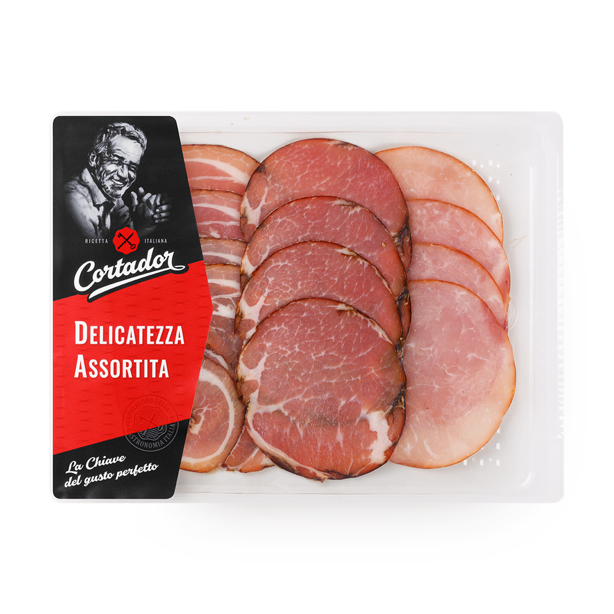 Мясные деликатесы Cortador, сырокопченые, нарезка, вакуумная упаковка, 120 г