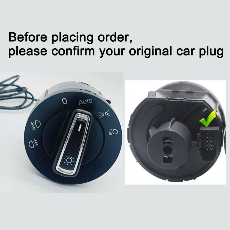 Модуль автоматического переключателя фар подходит для Skoda Rapid Volkswagen Polo 2012 ~ small plug