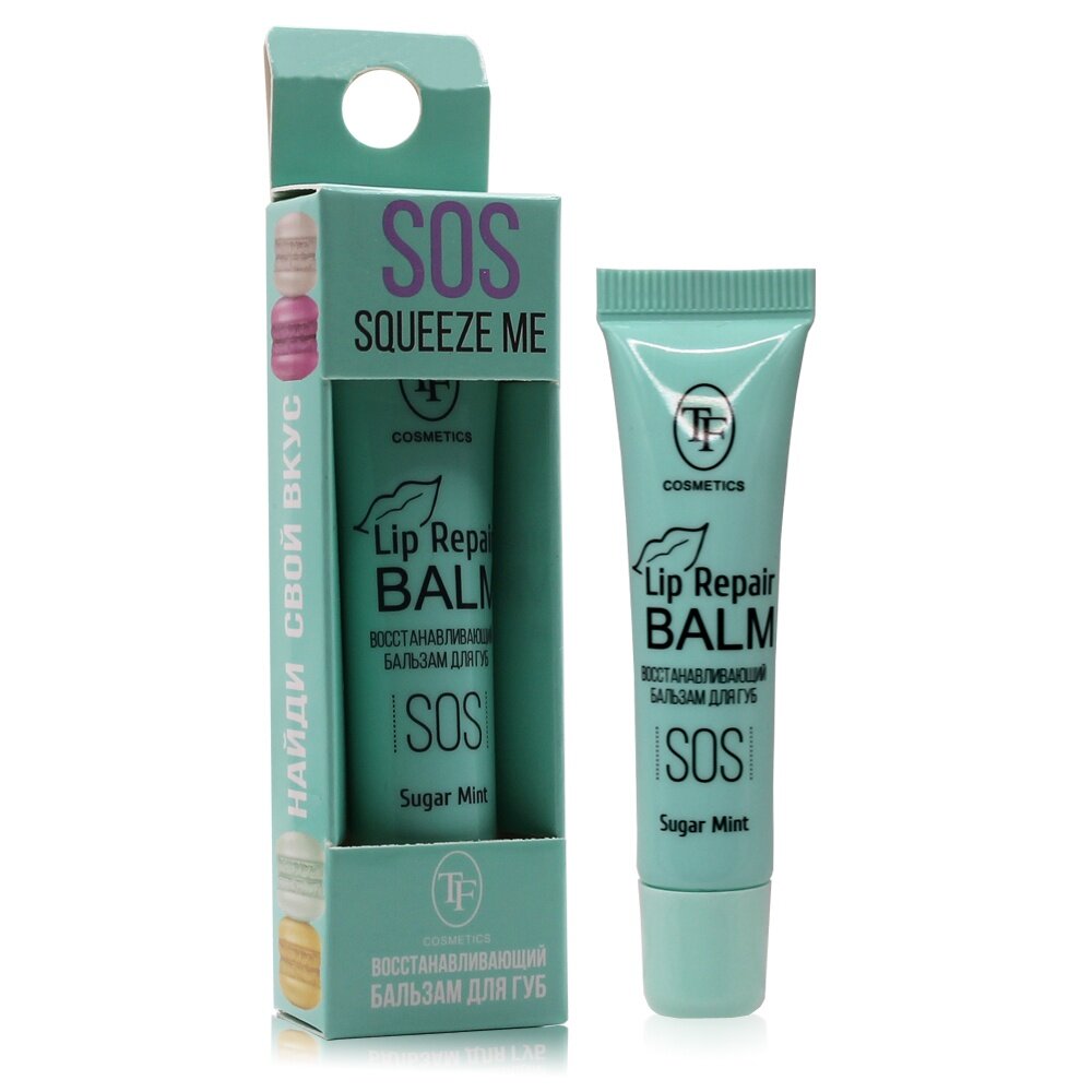 Бальзам для губ TF Cosmetics тон 01 Sugar Mint Triumph Восстанавливающий (CTLB 30)