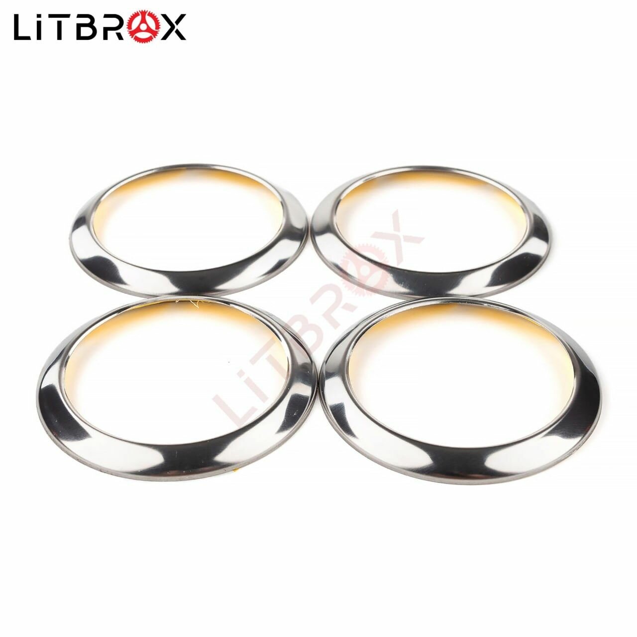 Накладка на дефлектор воздуховода LADA GRANTA / KALINA хромированные (4 шт.)