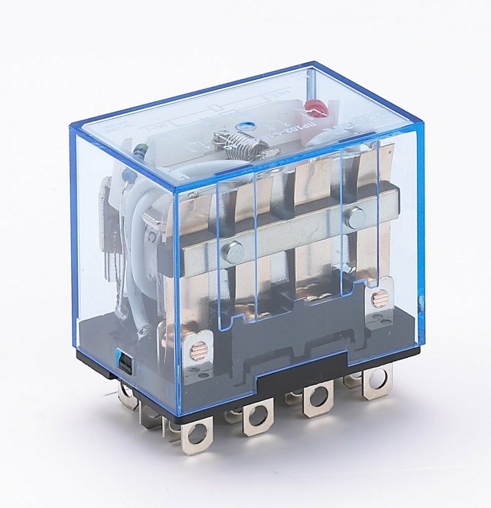 Dekraft Промежуточное реле 4 конт. с инд. LED 10А 220В AC ПР, 23210DEK