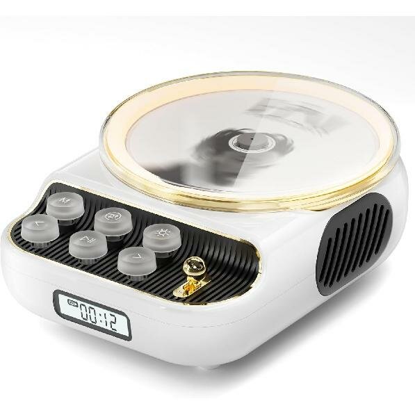 Ретро-переносные CD-плееры с Bluetooth-динамиками, FM-радио, ночным светом, LCD-дисплеем, батареей 4000 мАч, двойными динамиками, поддержкой USB/AUX/Type-C