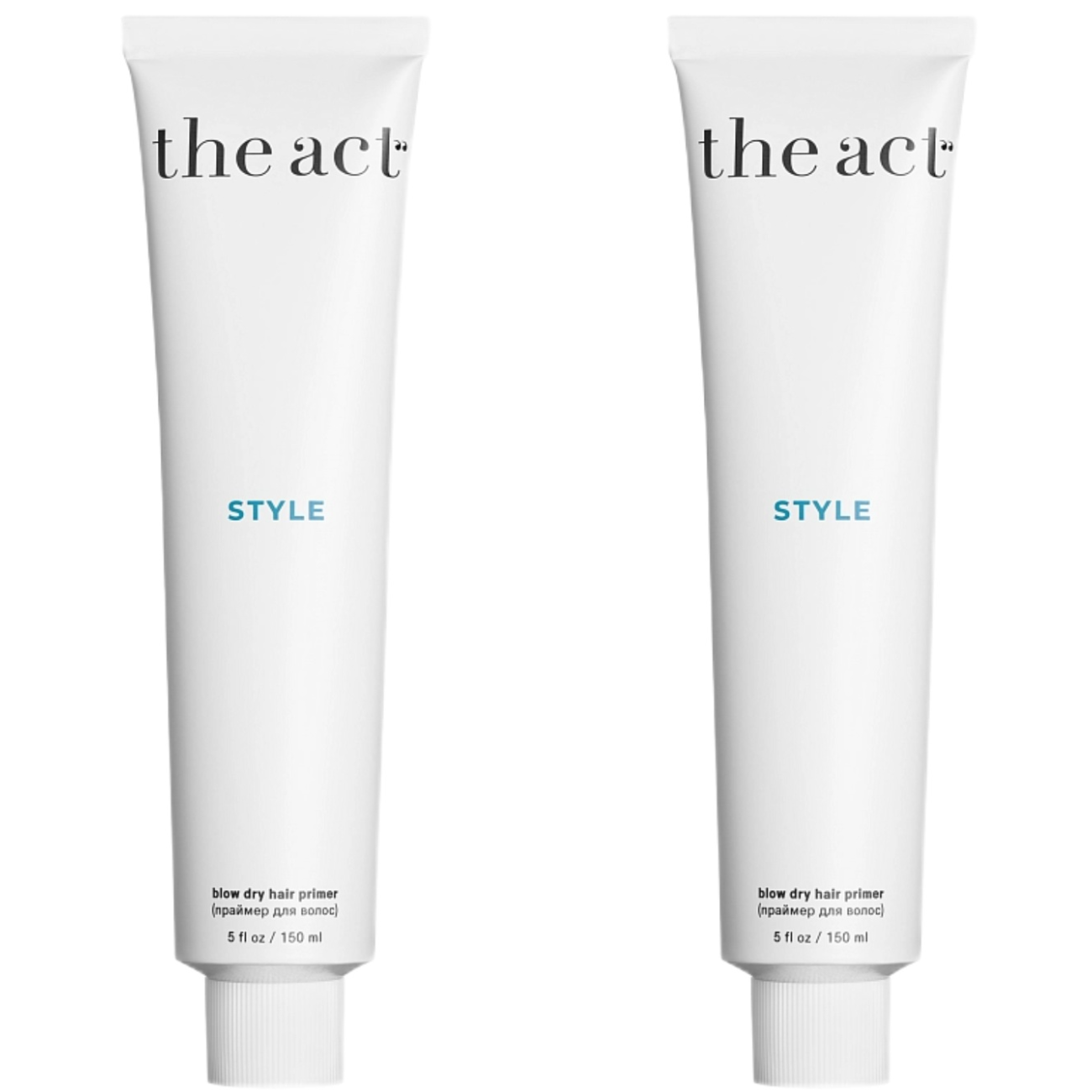 Крем-праймер для укладки волос несмываемый, термозащита The Act серия Style, 150 мл, 2 штуки