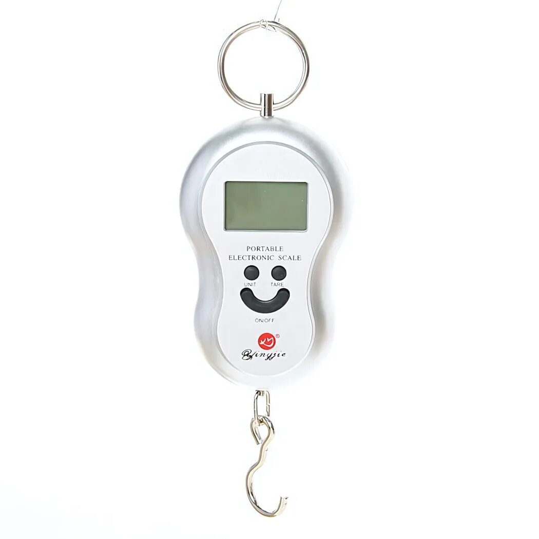 Электронные весы безмен «Смайлик» до 40 кг, компактные 17,5*10 см