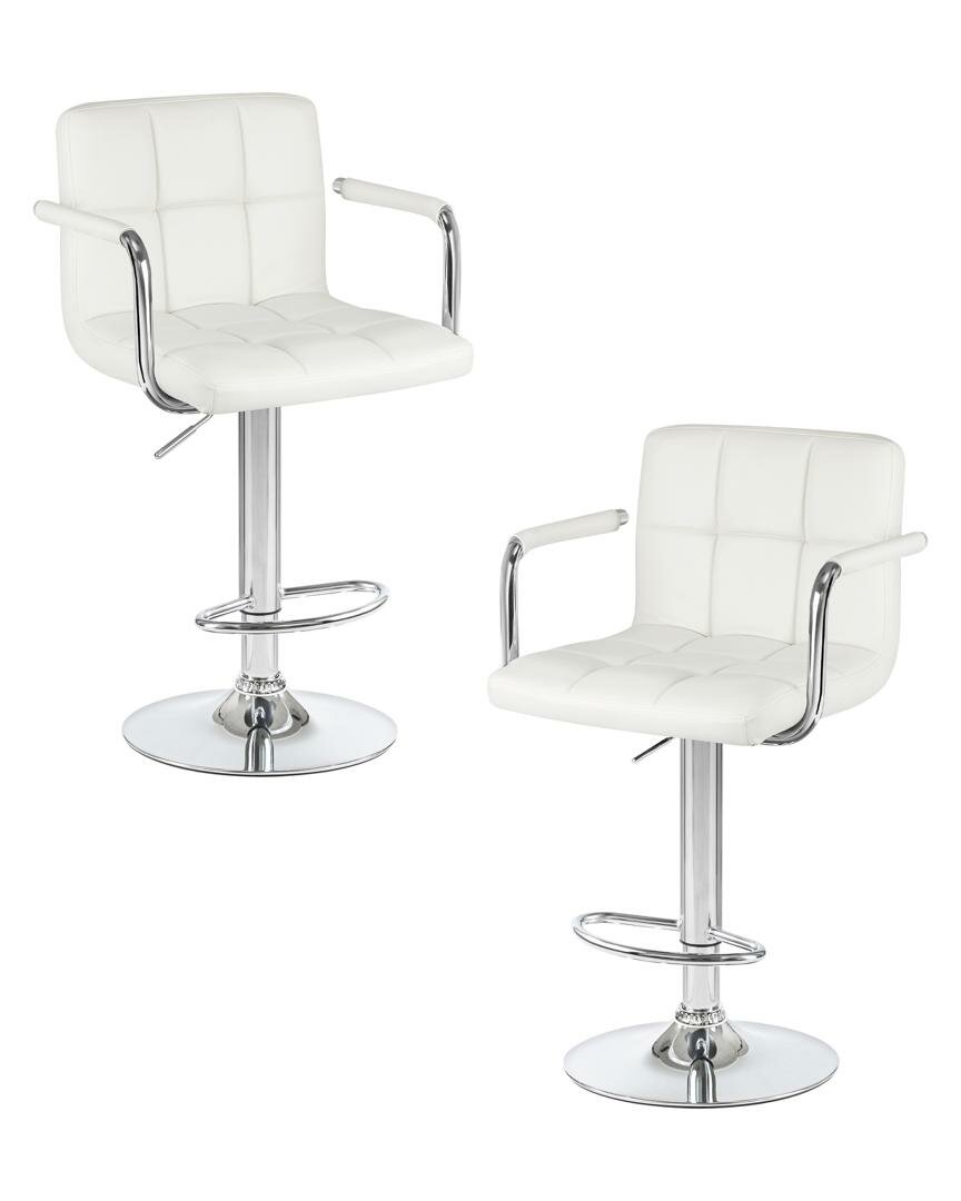 Стул барный DOBRIN Набор 2 шт Стул барный DOBRIN KRUGER ARM, белый арт. LM-5011-N_CH-M_EL-white